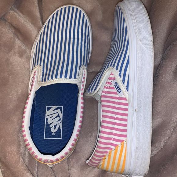 Vans | Shoes | Vans Multi Color Slip Ones | Poshmark